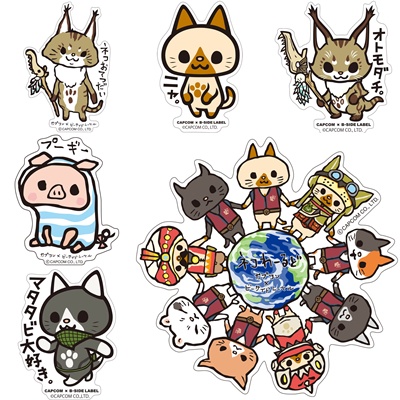 Jual Monster Hunter World : Iceborne Stiker Vinyl Pack 2 (Felyne, Bug ...