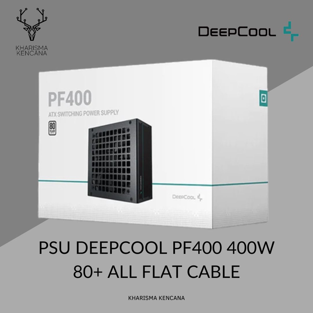 Jual PSU DEEPCOOL PF400 400W 80+ ALL FLAT CABLE | Shopee Indonesia