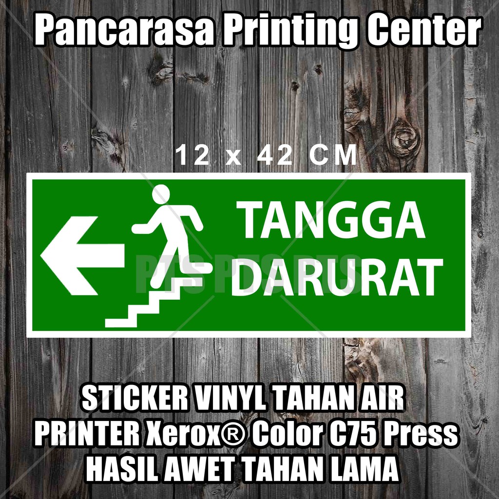 Jual Sticker 2 Tangga Darturat Safety Sign Warning imo Surabaya ...
