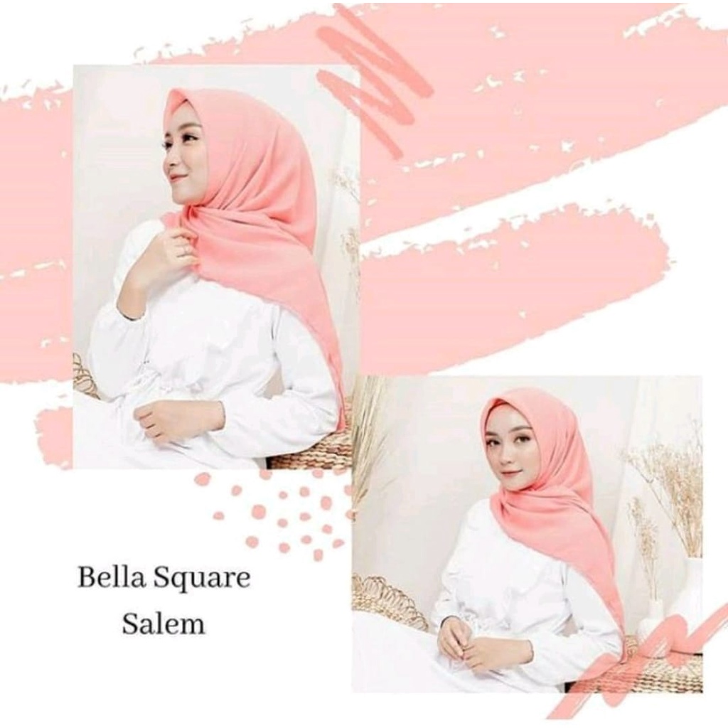 Jual FASHION HIJAB BELLA SQUARE PREMIUM - Hijab Polycotton - Jilbab Segi Empat - Kerudung ...
