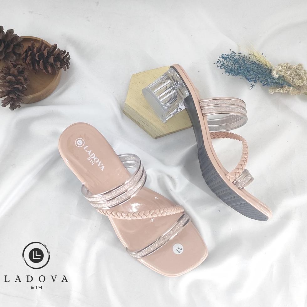 Jual Model terbaru Ladova Sandal Heels Hak Kaca Jelly Party Andin ...