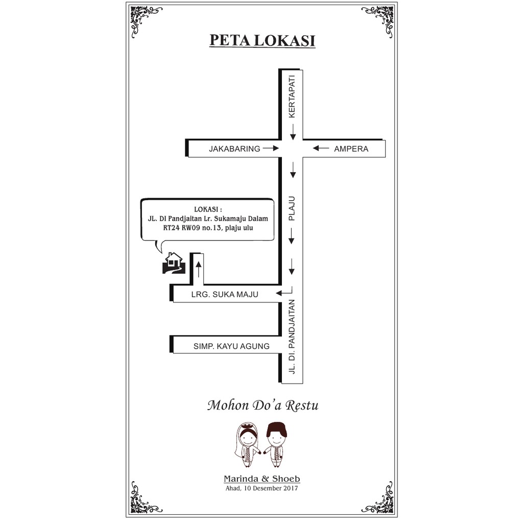 Jual CETAK/PRINT PETA LOKASI UNDANGAN | Shopee Indonesia