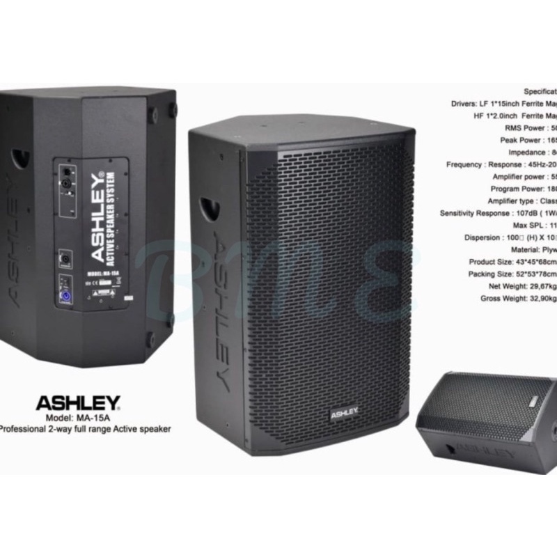 Jual Speaker Aktif Ashley MA 15A Original Active Ashley MA15A - 15 inch | Shopee Indonesia