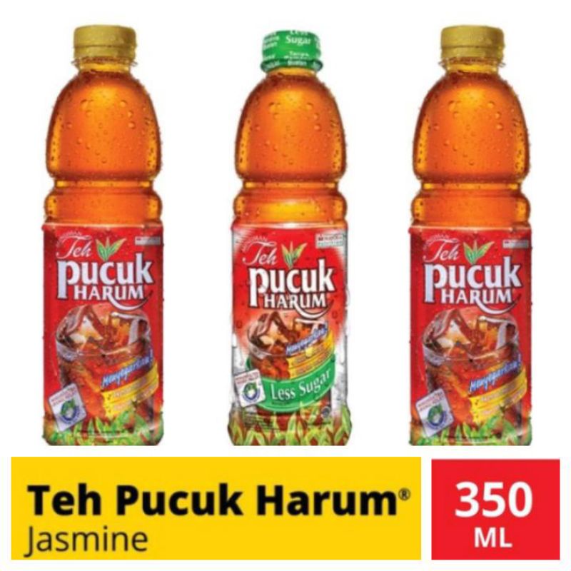 Jual Teh Pucuk Harum Original / Less Sugar Botol Pet 350ml | Shopee ...