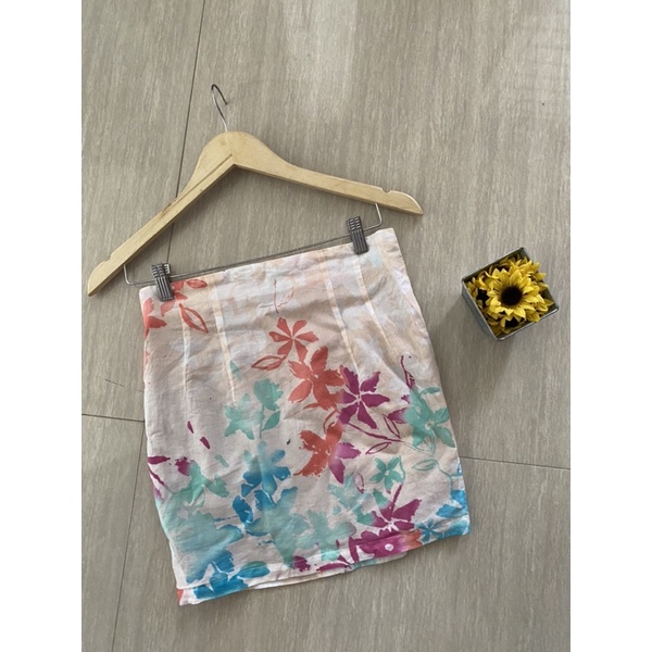 Jual TOUCH UP - ROK SPAN MOTIF BUNGA (FULL FURING) | Shopee Indonesia