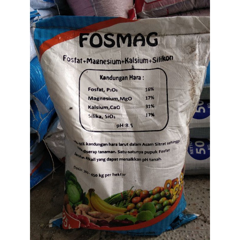 Jual Pupuk Dasaran Lengkap FOSMAG mengandung Fosfat, Magnesium, Calsium ...