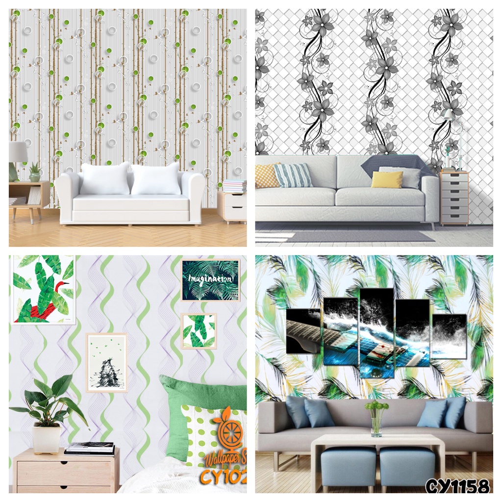 Jual Wallpaper Dinding Motif Dan Karakter Stiker Dinding Premium Hight Quality Wall Stiker Motif ...