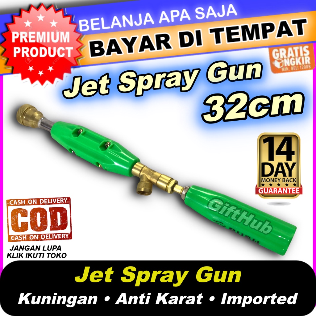 Jual Adjustable Water Jet Spray Gun Semprotan Air Kabut High Pressure ...