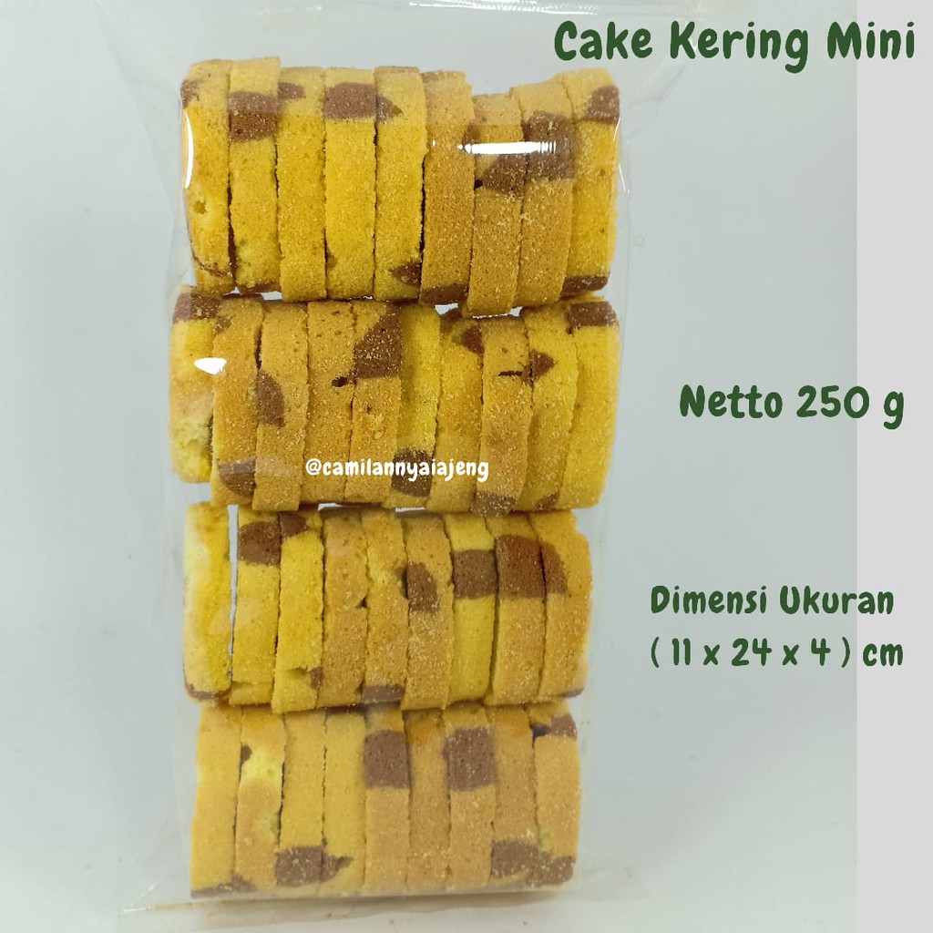 Jual Roti Bolu Cake Panggang Kering Marmer Kotak Rasa Original dan Moka ...