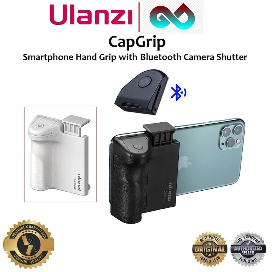 Jual ULANZI CapGrip Smartphone Hand Grip with Bluetooth Camera Shutter ...