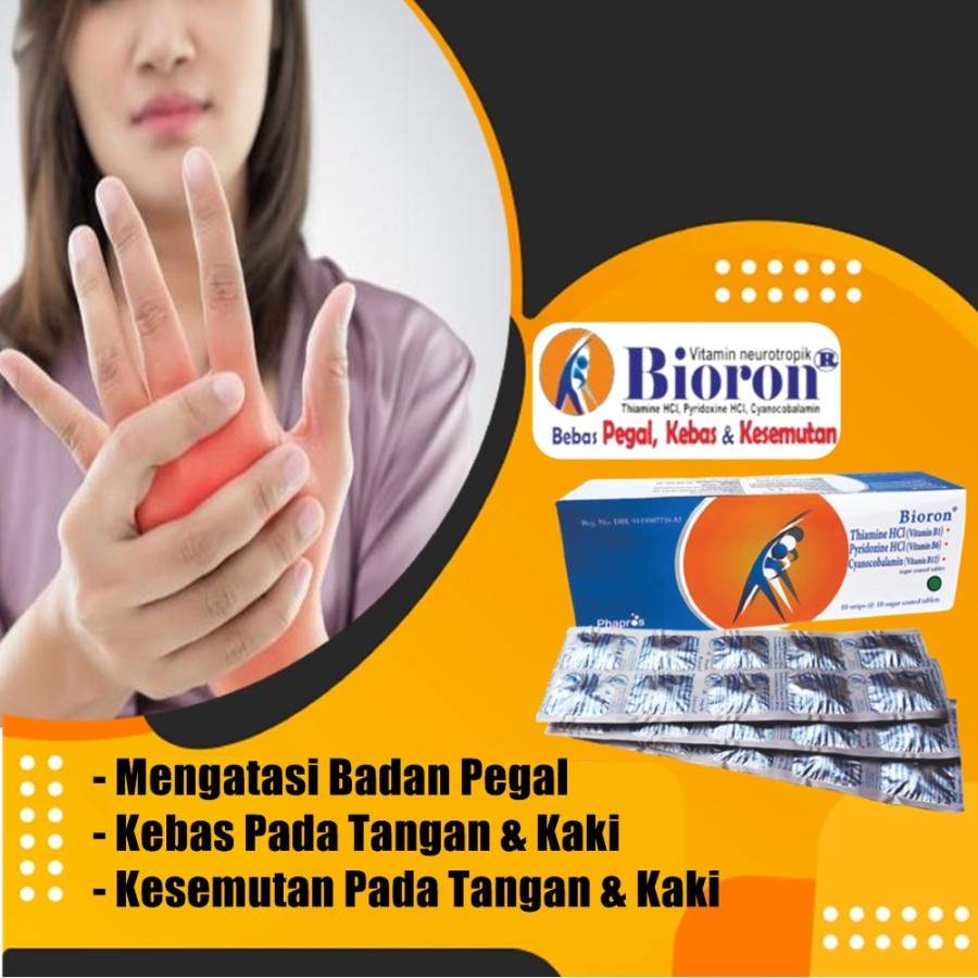 Jual BIORON Suplemen multivitamin tulang sendi obat pegal linu dan ...