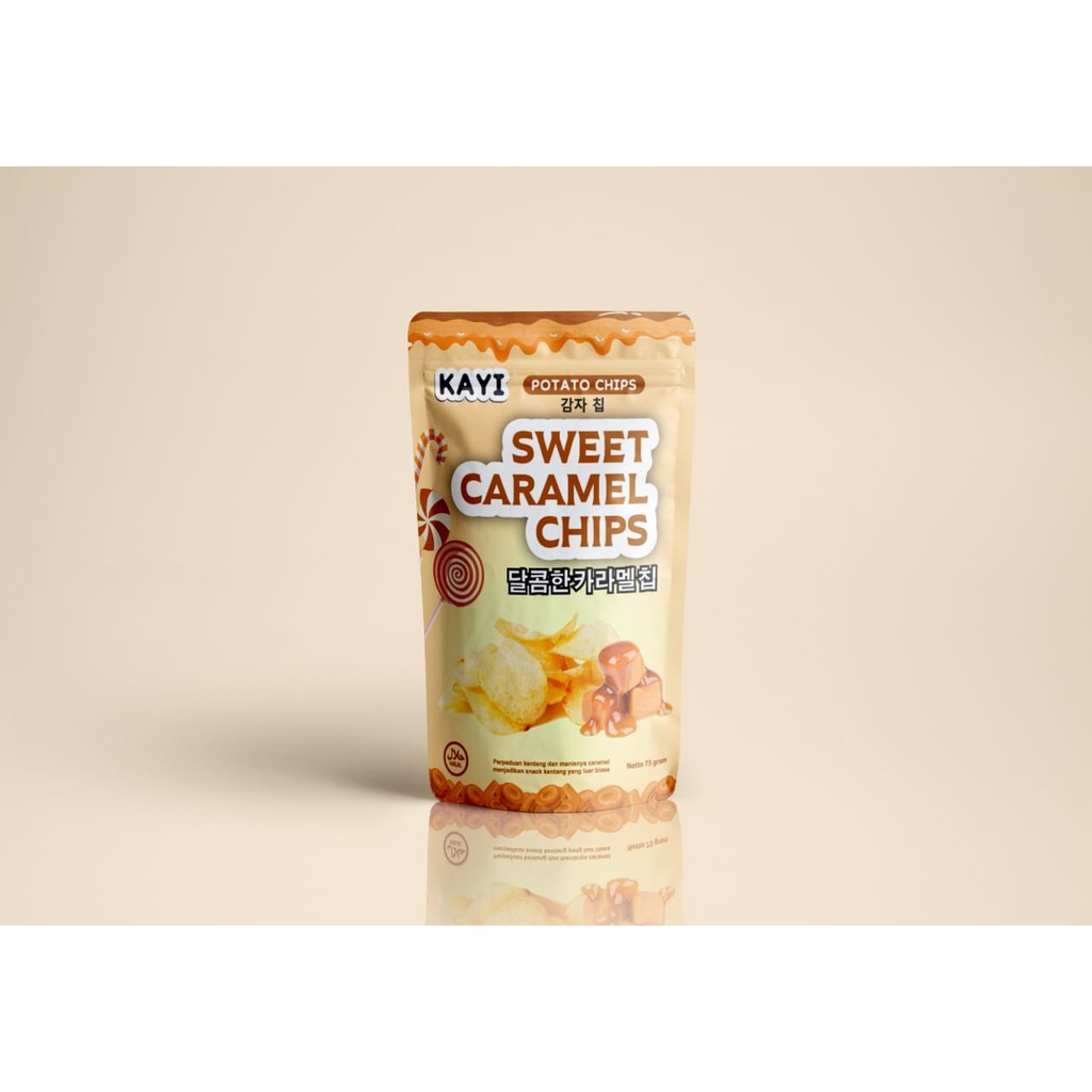 Jual Snack Korea Kayi Sweet Caramel Chips 75gram | Shopee Indonesia