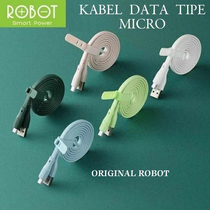 Jual KABEL DATA MICRO USB ROBOT RGM100 2.1 A 100cm ANDROID Colorful ...