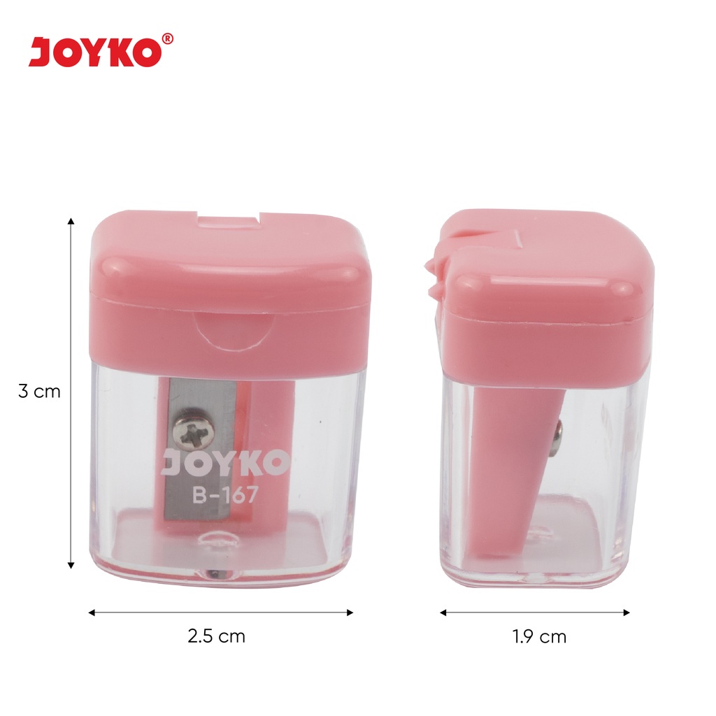 Jual JOYKO Rautan Serutan Sharpener Joyko B-167 Pastel Color | Shopee ...