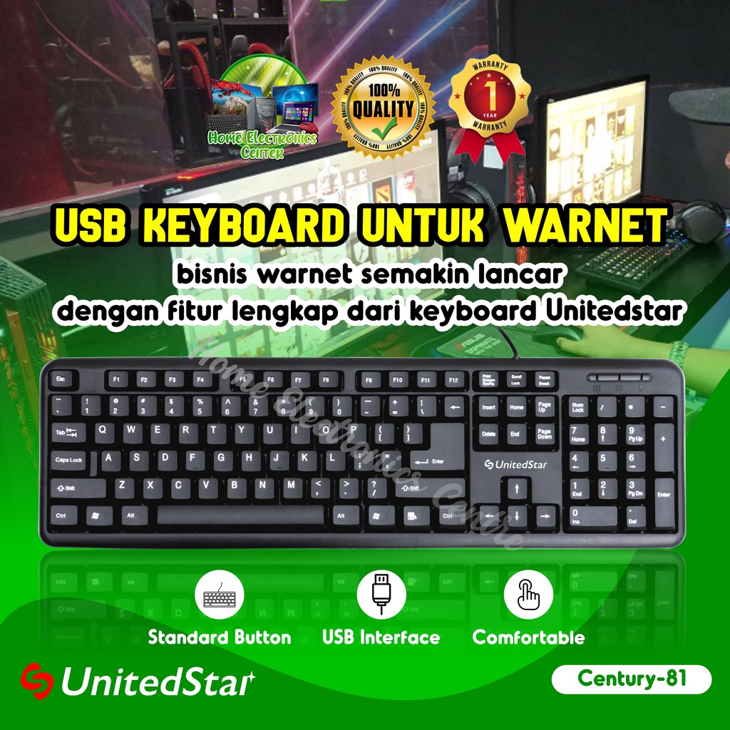 Jual Keyboard USB Termurah Berkualitas Terbaik - Keyboard UnitedStar ...