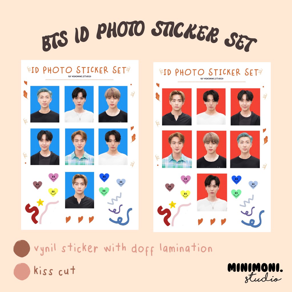 Jual STICKER SET BTS ID PHOTO | Shopee Indonesia