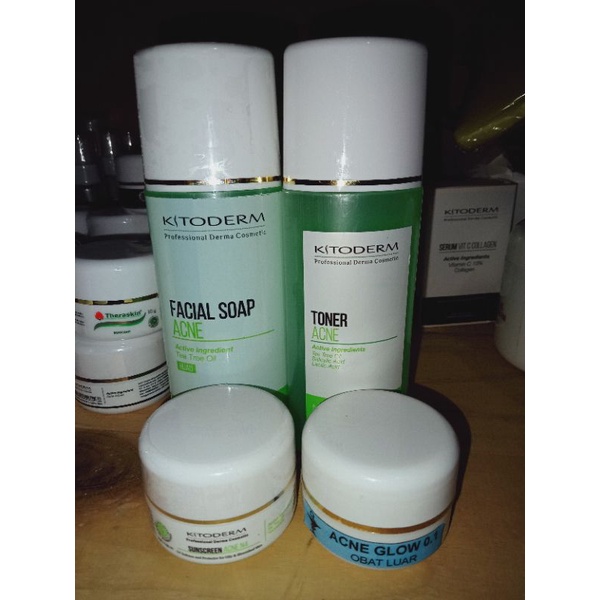 Jual paket acne glow kitoderm | Shopee Indonesia