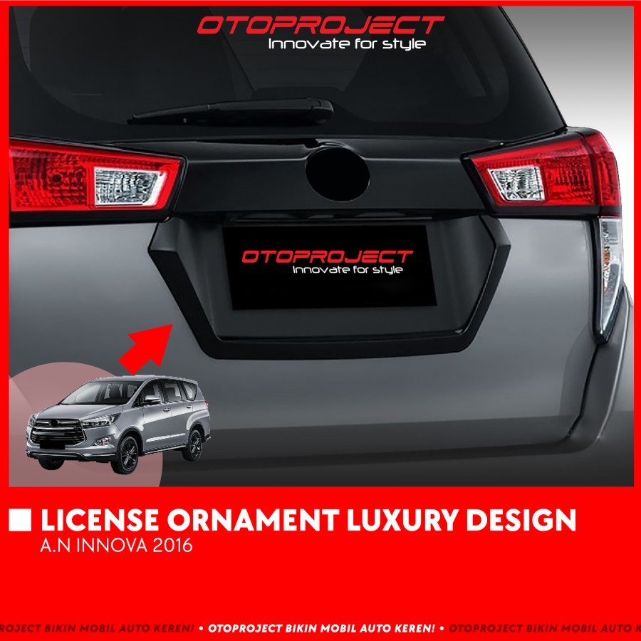 Jual Otoproject- License Ornament / Tatakan Plat Nomor Innova Reborn ...