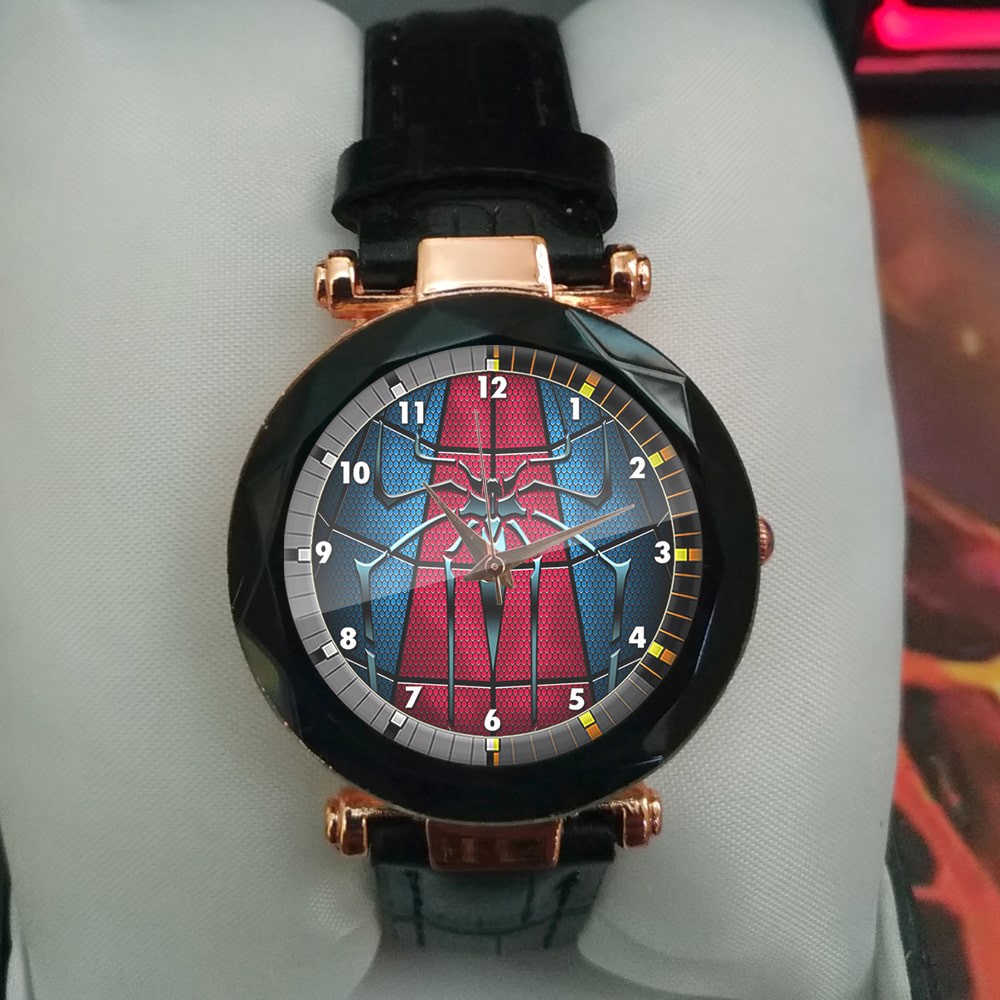 Jual JAM TANGAN WANITA CUSTOM SPIDERMAN (GAMBAR BISA CUSTOM) | Shopee ...