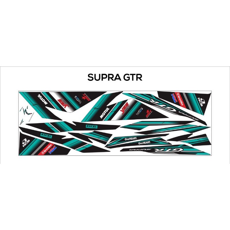Jual Sticker Striping Supra GTR 150 Stiker Supra GTR Striping Supra Gtr ...