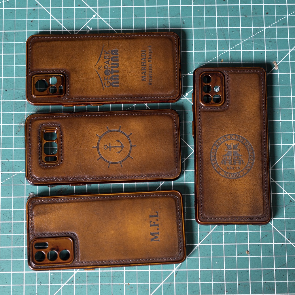 Jual Custom Case Handphone Kulit Asli Premium All Tipe Free Custom Nama ...