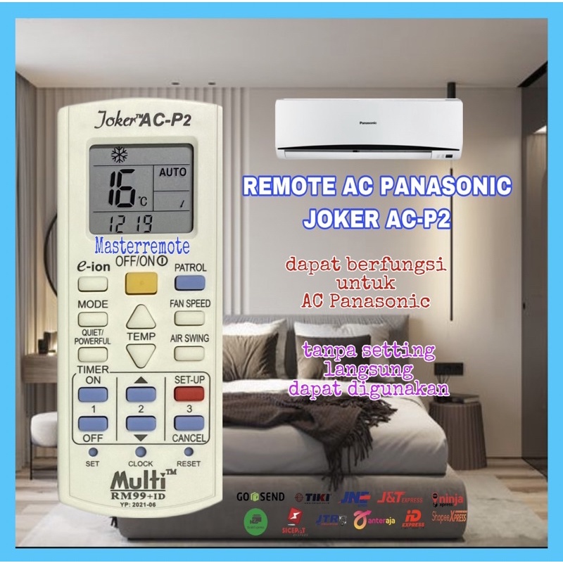 Jual REMOT REMOTE AC PANASONI JOKER P2 | Shopee Indonesia