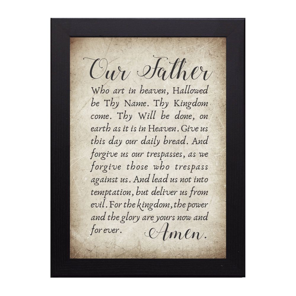 Jual Lord's Prayer - Our Father Prayer - Hiasan Dinding Poster Dekorasi ...
