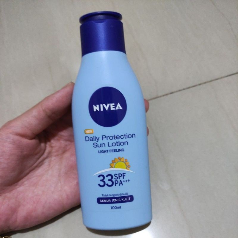 Jual NIVEA Daily Protection Sun Lotion SPF 33 original | Shopee Indonesia