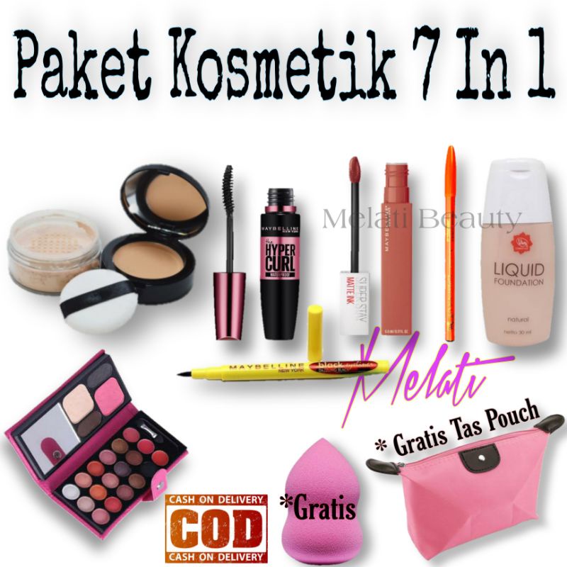 Jual Paket Kosmetik 7 In 1 / Paket Kosmetik / Make Up Set Kecantikan ...