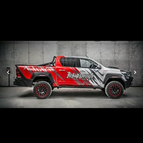 Jual Cutting Sticker striping mobil hilux strada dmax ranger wildtrack ...