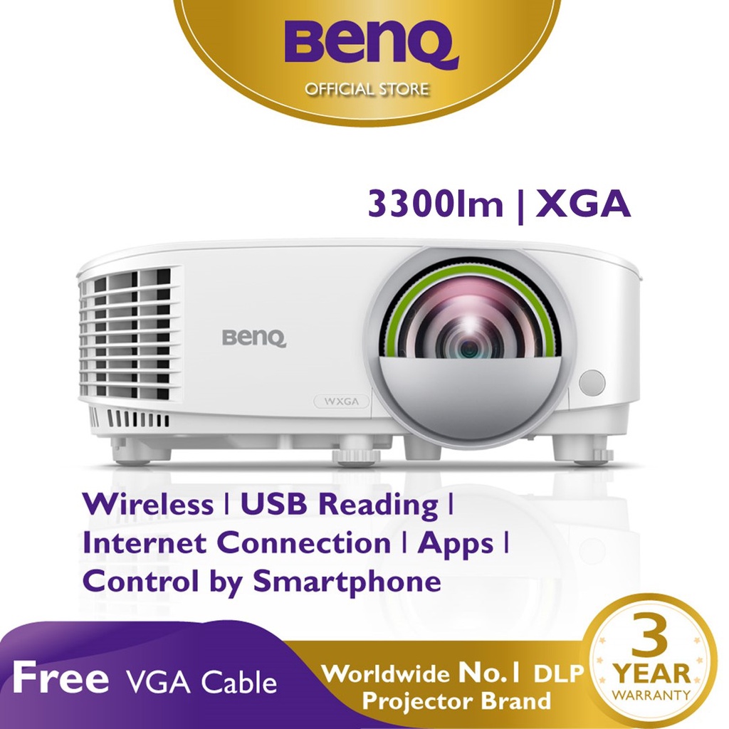 Jual Proyektor Wireless BenQ EX800ST 3300lm XGA Meeting Smart Projector ...