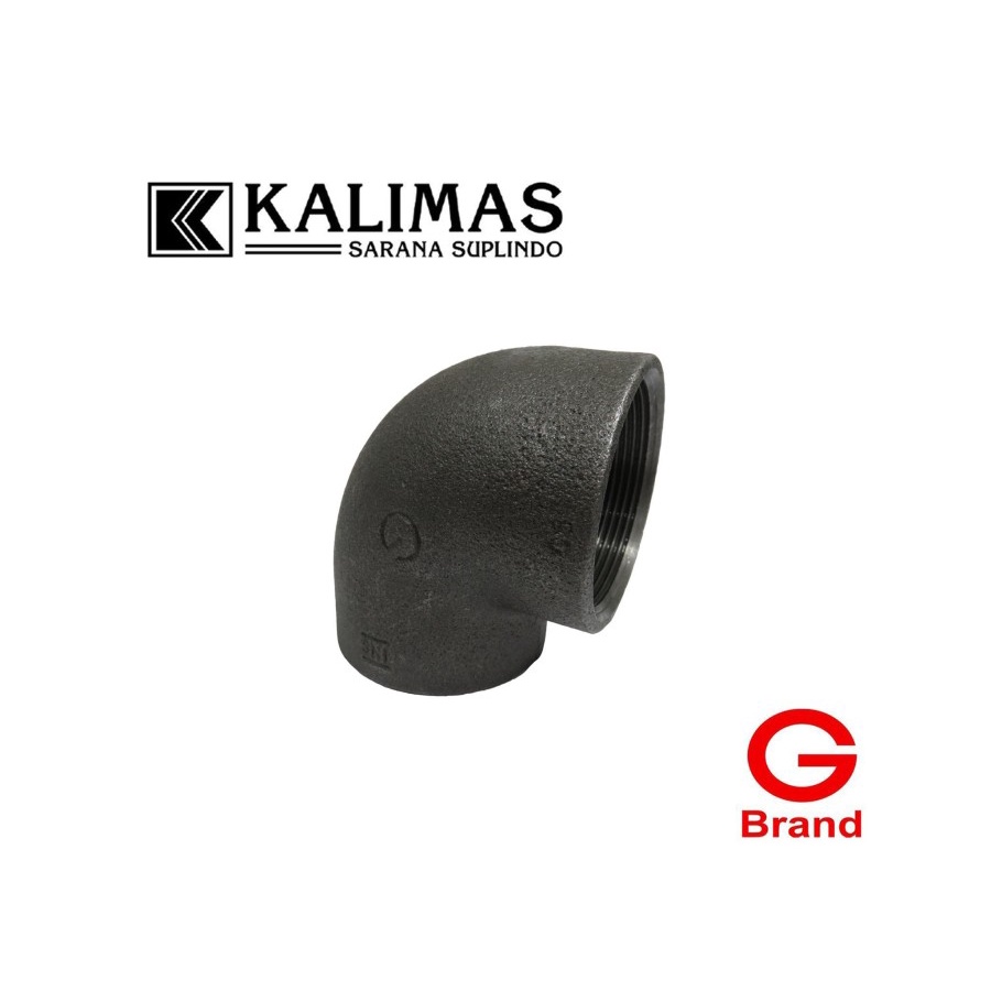 Jual Elbow / Knie Hitam Besi d. 3/8" x 90 deg Drat BSPT (G) | Shopee ...