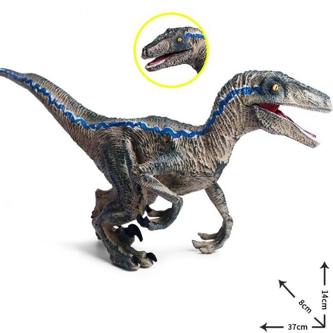 Jual Dino Velociraptor Dinosaurus Raptor Blue Encho Delta Figure Jumbo ...