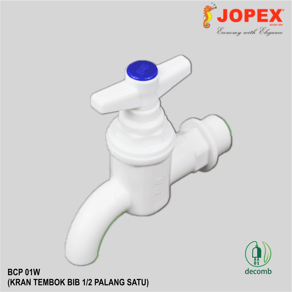 Jual Kran Air Jopex 1/2 Inch atau Kran Plastik BCP 01 W | Shopee Indonesia