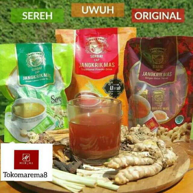 Jual Serbat Jahe/Sereh Herbal Drink Jangkrik Mas 10s | Shopee Indonesia