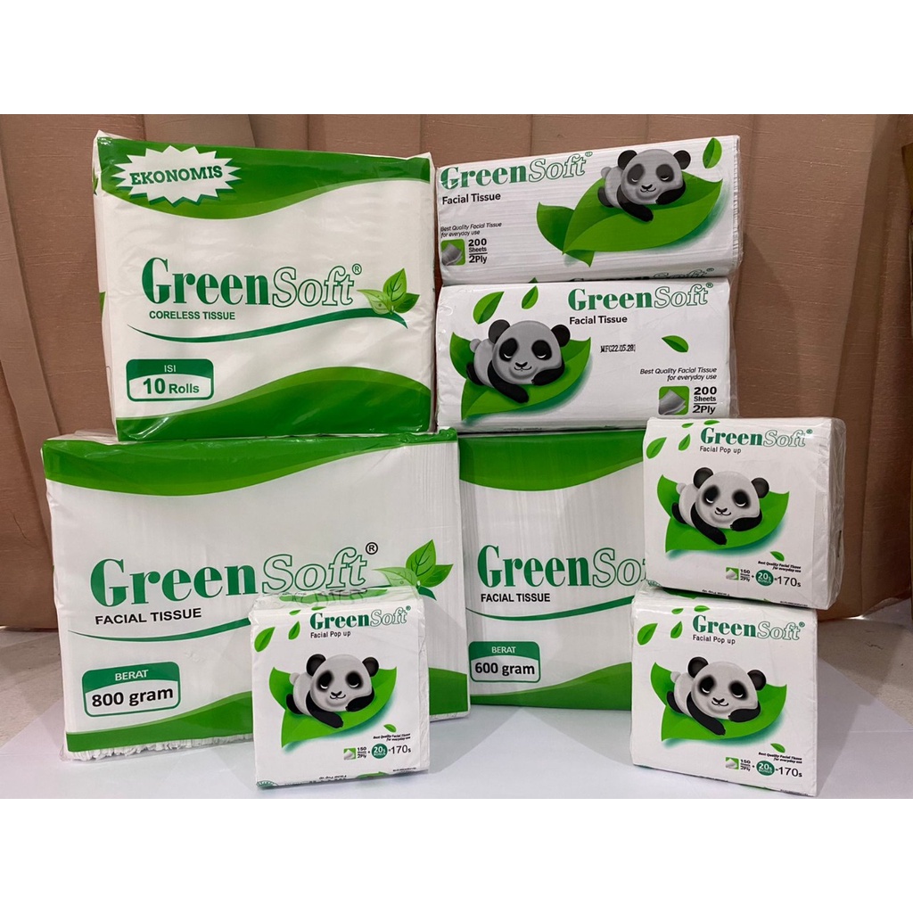 Jual TISU GREEN SOFT 200 SHEET, 170 SHEET, 600 GRAM, 800 GRAM DAN 10 ...
