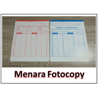 Jual Kartu Absen - Kartu Absensi Kartu Manual Mesin Absen Ceklok ...