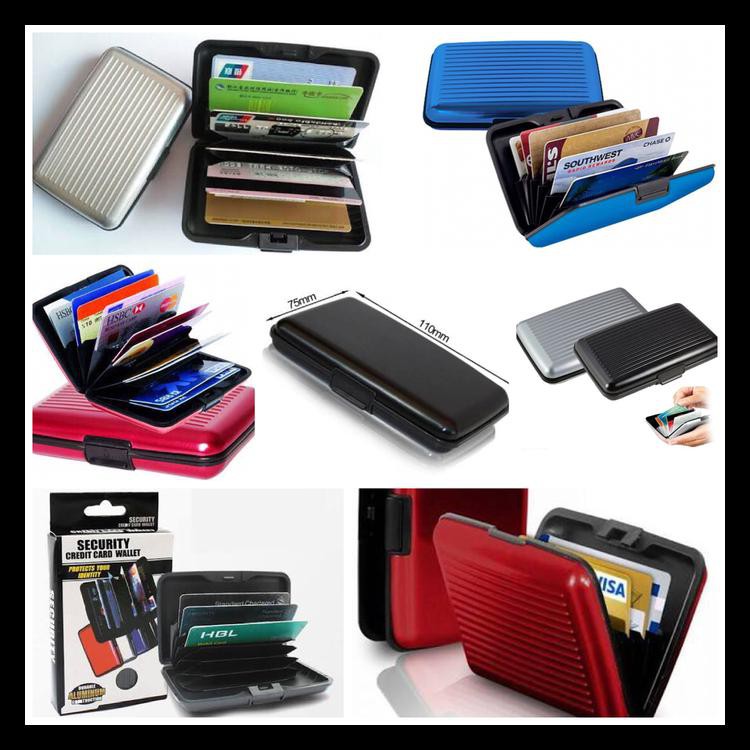 Jual Dompet Tempat Kartu Aluminium Aluminum Card Holder Card Case ...