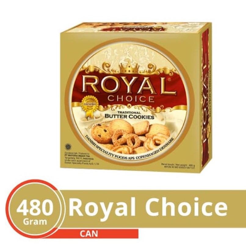 Jual Royal Choice Butter Cookies Biscuit Biskuit Kaleng 480 gram gr ...