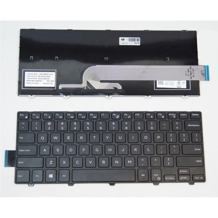 Jual Keyboard Dell Inspiron 14-3000 14-3441 14-3442 14-5442 Black ...