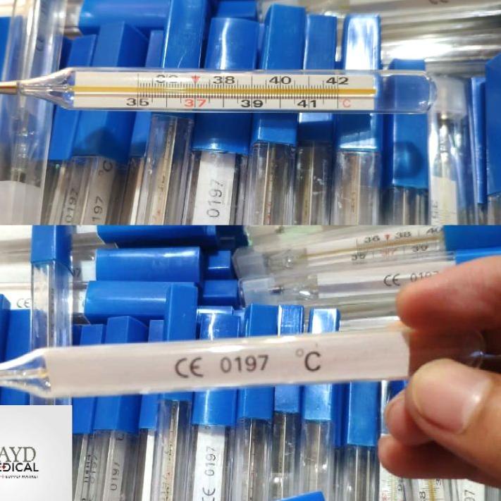 Jual Original Termometer Air Raksa/ Thermometer rektal air raksa gas ...