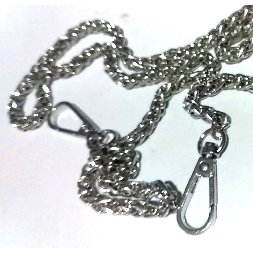 Jual Rantai Besi double diameter 6 mm dan pengait warna silver - 120 cm ...