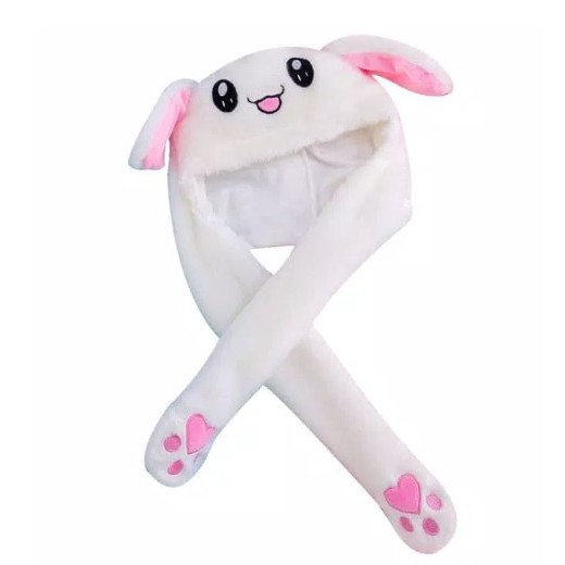 Jual Bunny Hat / Topi Kelinci plus Lampu Led dan Kuping Gerak | Shopee ...