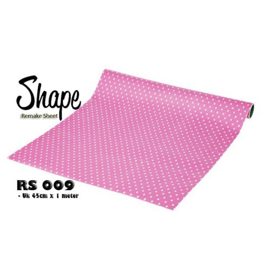 Jual WALLPAPER STICKER WALLPAPER STIKER REMAKE SHEET PINK POLKADOT ...