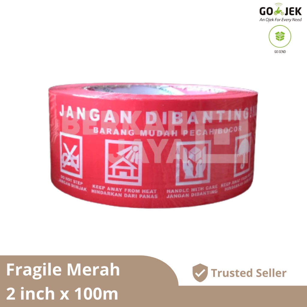 Jual Lakban/Selotip/Isolasi DAIMARU Jangan Dibanting/Fragile Warna ...