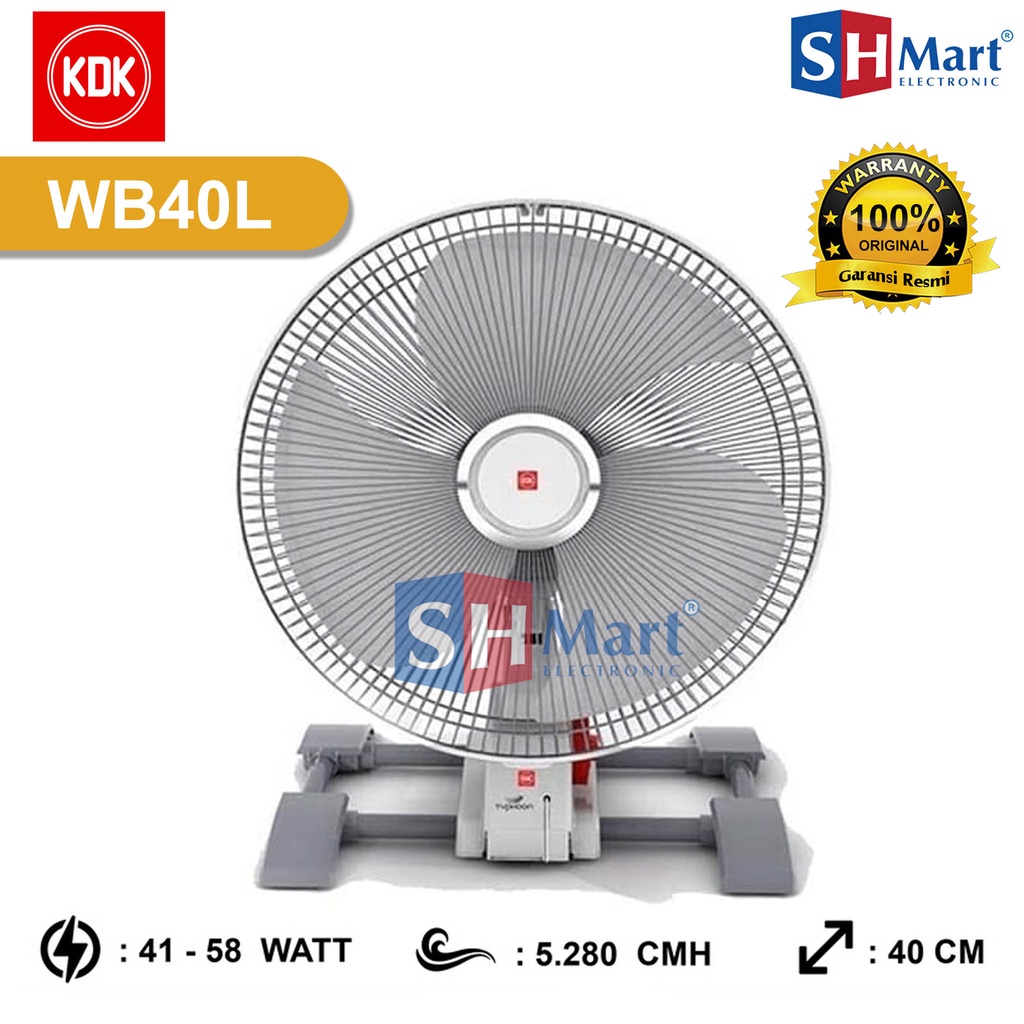 Jual KIPAS ANGIN BESI TORNADO KDK THYPHOON MEJA + DINDING WB-40L ...