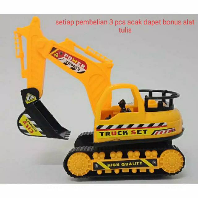 Jual Mainan mobil beko mobil keruk warna kuning | Shopee Indonesia