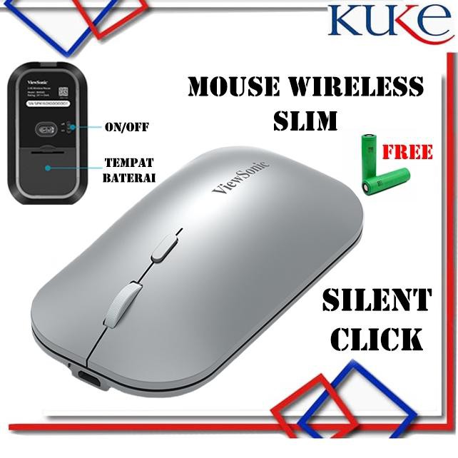 Jual ☀ [KUKE] ViewSonic MW280 Mouse Wireless Silent Click / Mouse ...