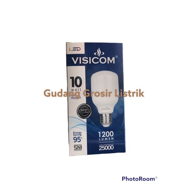 Jual LAMPU LED HEMAT ENERGI KAPSUL BULB 10W 10WATT 10 W JUMBO VISICOM HB GARANSI 1 TAHUN SNI ...
