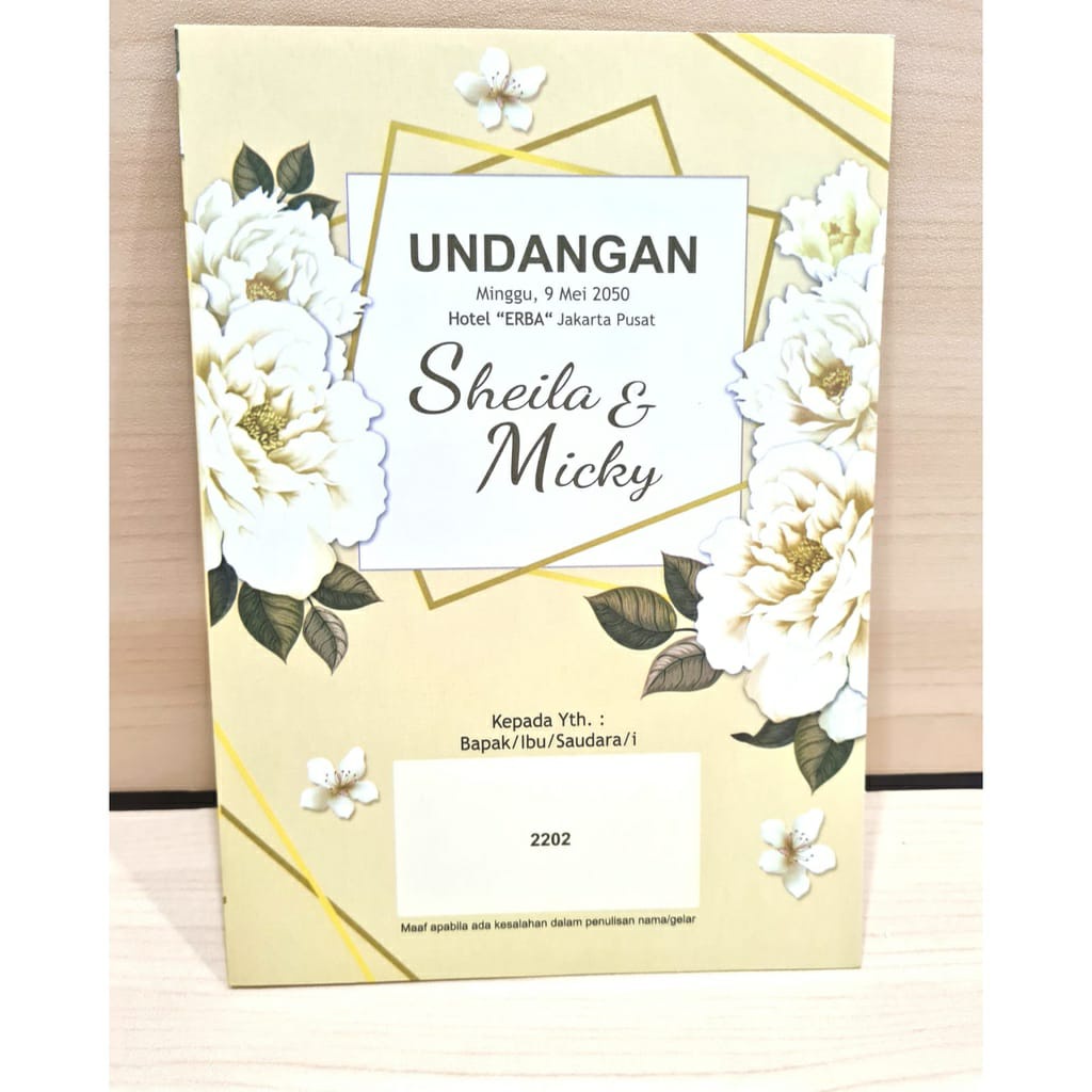 Jual Undangan Pernikahan / Undangan Pernikahan Vintage Rustic Lucu Unik ...